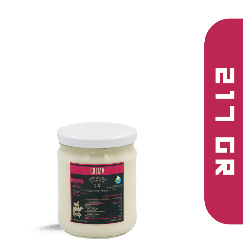 Crema Entera 217gr – Naturalista